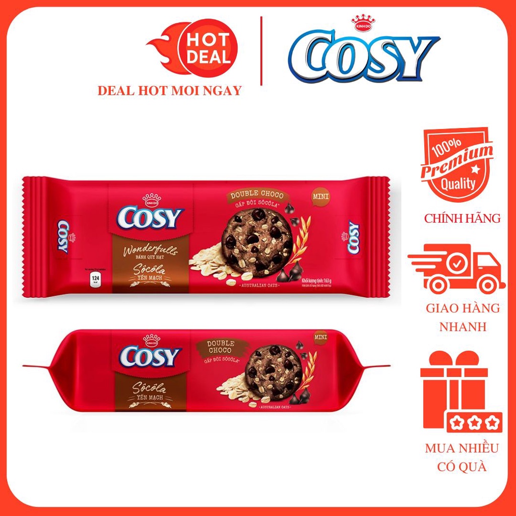 Bánh Quy Hạt Socola Yến Mạch Cosy Choco Gói 163.2G | Shopee Việt Nam