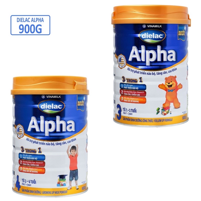 Sữa bột Vinamilk Dielac Alpha 3,4 900g | Shopee Việt Nam