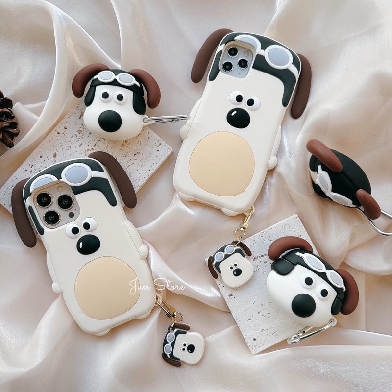 Bộ ốp IP và AP chú chó Gromit siêu đẹp | Shopee Việt Nam