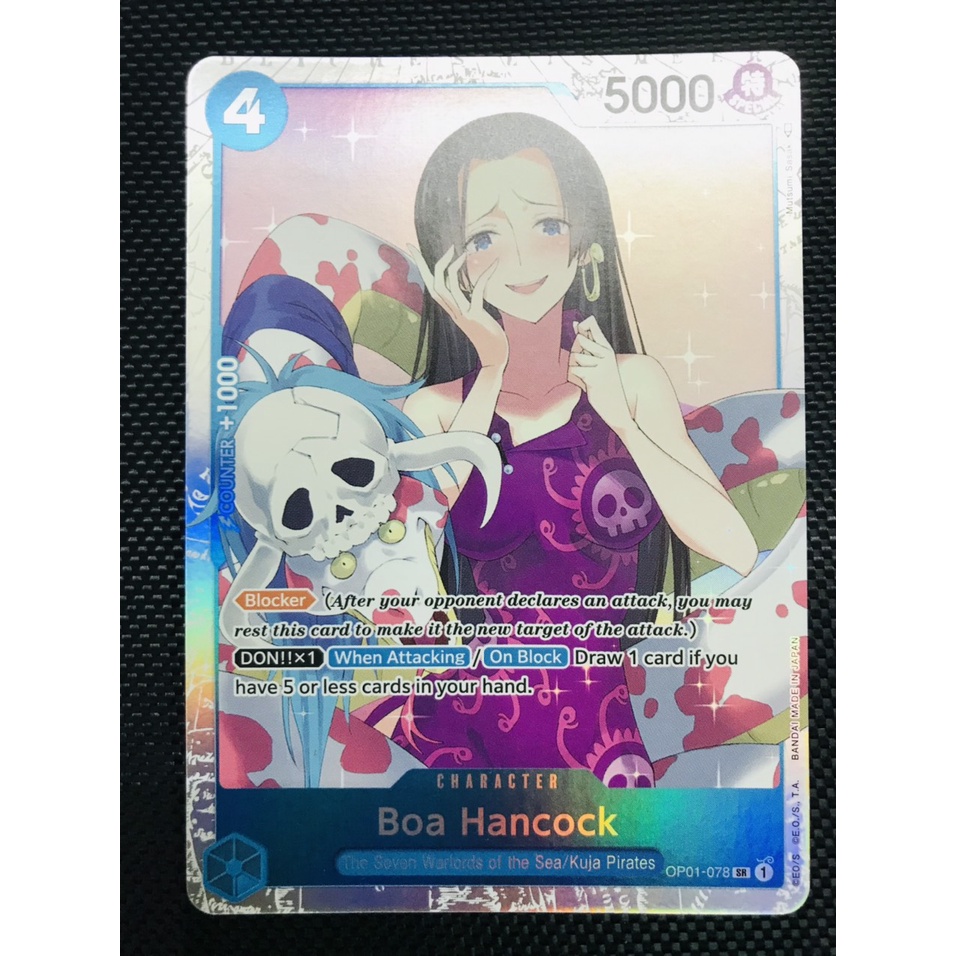 Thẻ bài One Piece OP01-078 - Boa Hancock - Super Rare | Shopee Việt Nam