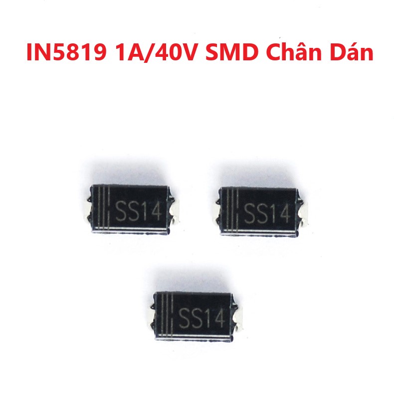 Túi 10 Con - SS14 - Diode Schottky IN5819 1A/40V SMD Chân Dán - Đi Ốt ...