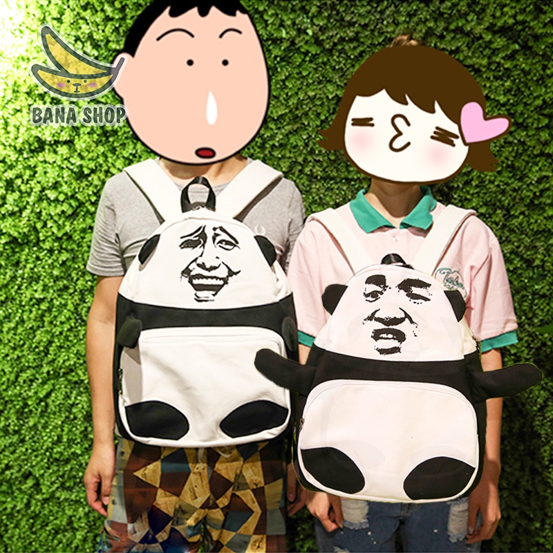 Balo mặt meme panda gấu trúc weibo baozou manhua bựa | Shopee Việt Nam