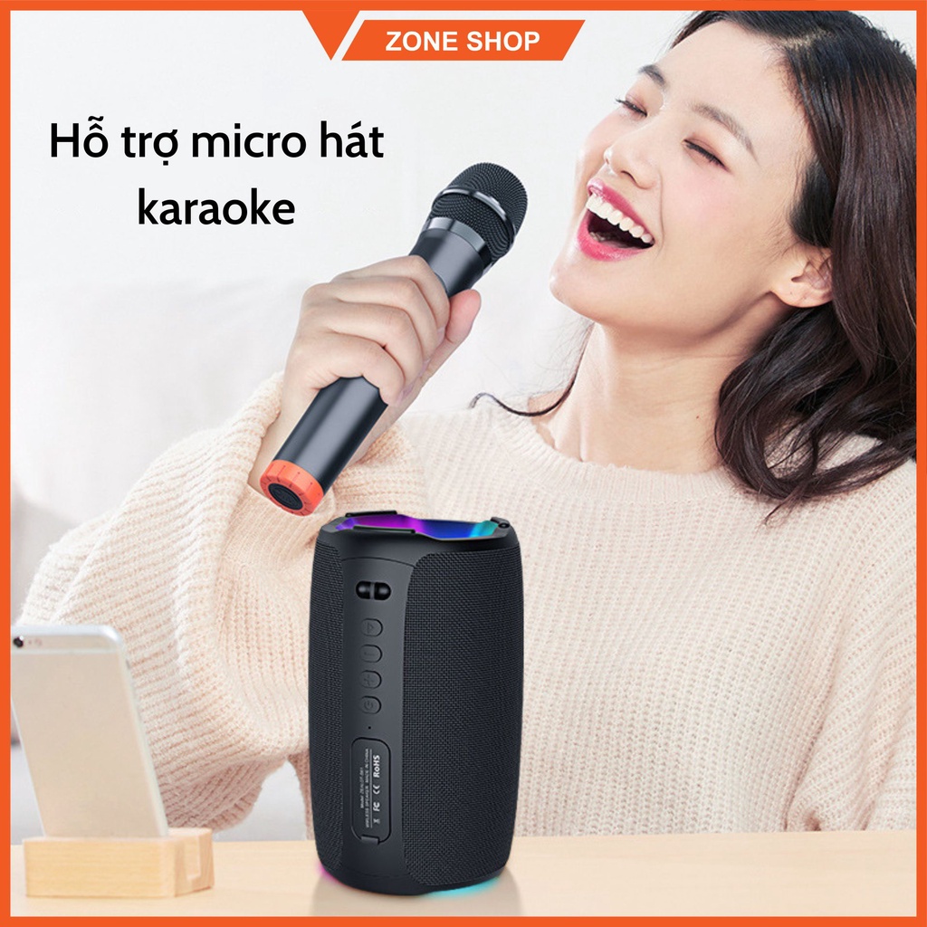 Loa bluetooth karaoke mini công suất lớn Loa không dây có mic âm thanh ...