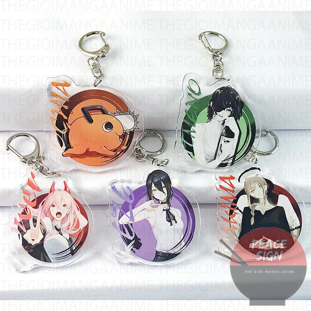 ( Mica trong acrylic ) Móc khóa in hình CHAINSAW MAN Thợ Săn Quỷ ver ...