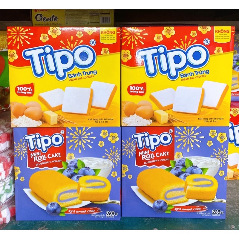 Bánh Tipo bông lan việt quất ,trứng phô mai (250g-268g) | Shopee Việt Nam