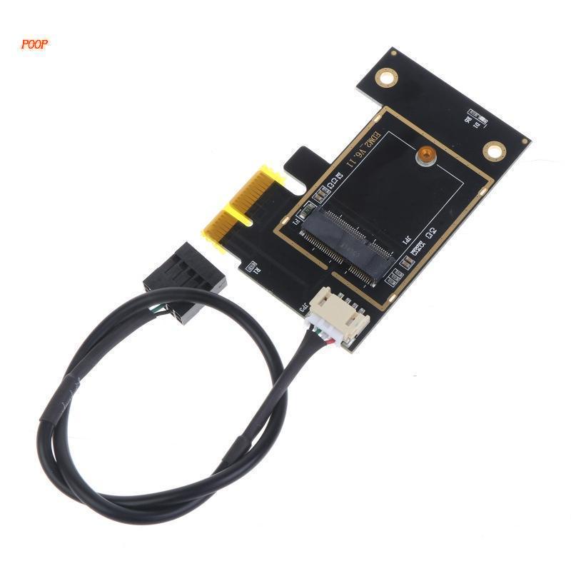 Card Wifi M.2 M2 NGFF Cho Key A E To PCI Express PCI-E 1X NGFF Support ...