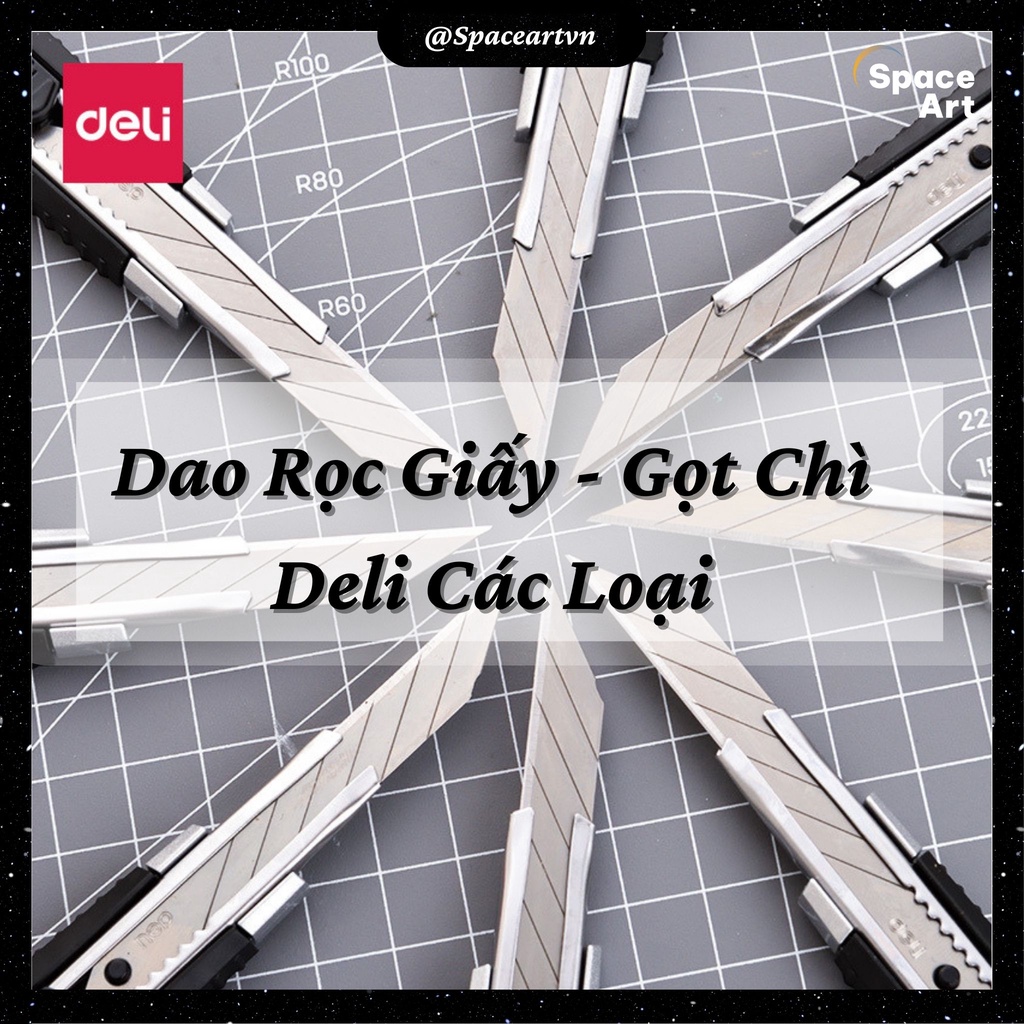 Dao Rọc Giấy Deli Các Loại + Lưỡi Dao Deli (Cây lẻ) | Shopee Việt Nam