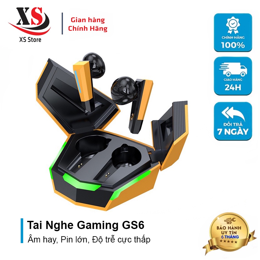Tai Nghe Gaming GS6, Thiết Kế Cực Đẹp, Độ Trễ Cực Thấp, Chơi Game Đỉnh ...