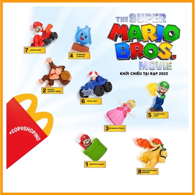 Mô hình đồ chơi The Super Mario Bros Movie Mc Donald McDonald | Shopee ...