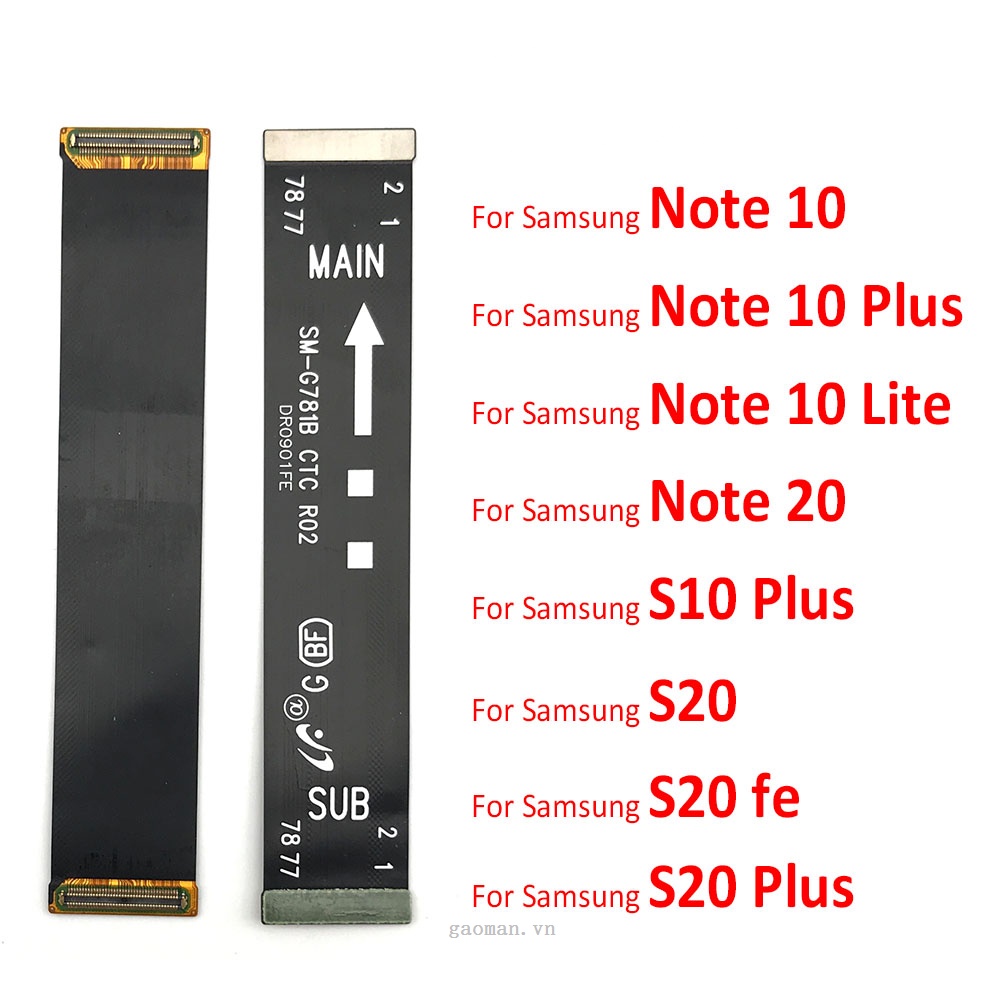 Set 2 Dây Cáp Bo Mạch Chủ LCD Cho Samsung Note 10 Lite Note 20 S10 Plus ...