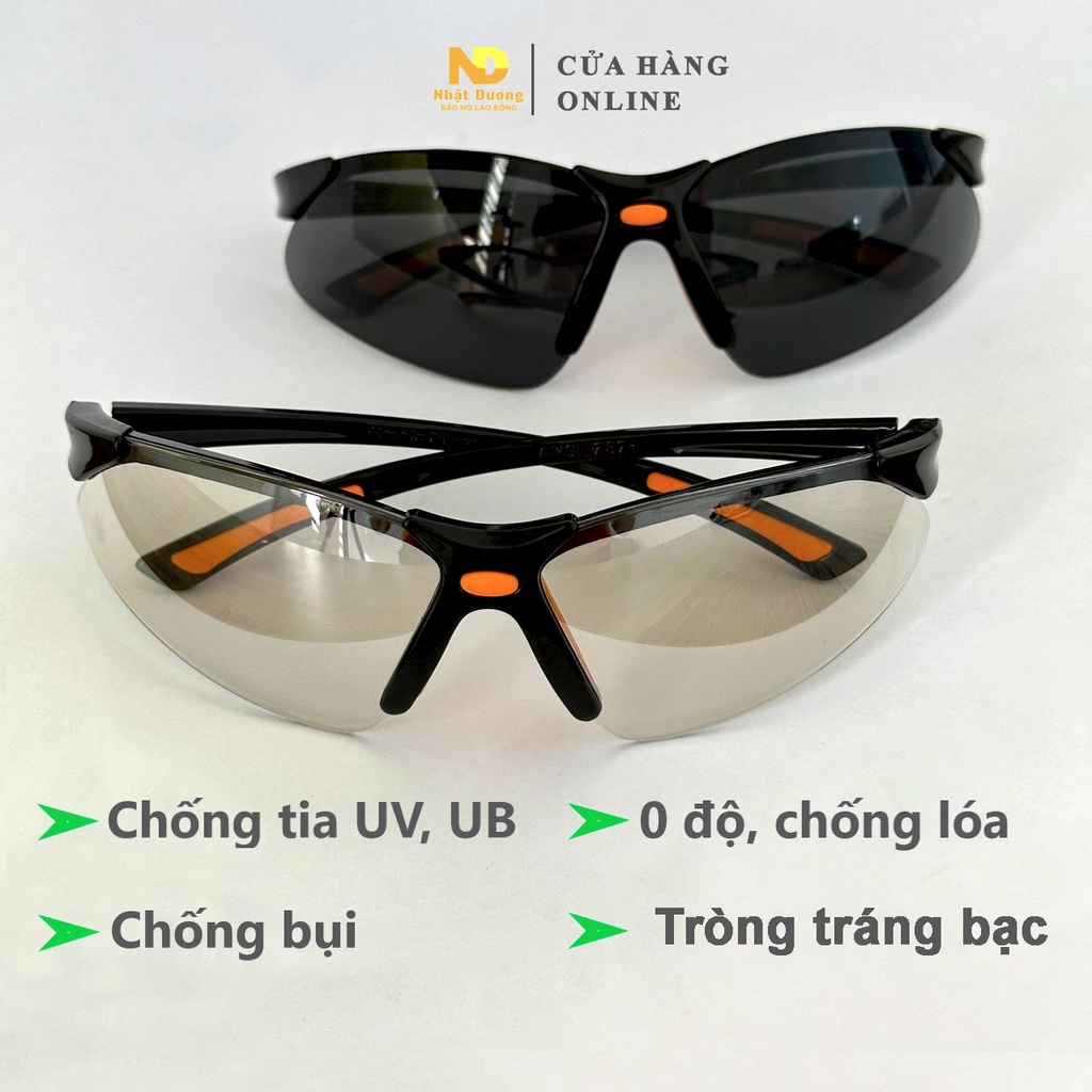 Kính bảo hộ Everest EV303 EV304 tráng bạc, Kính chống bụi chắn gió dùng ...