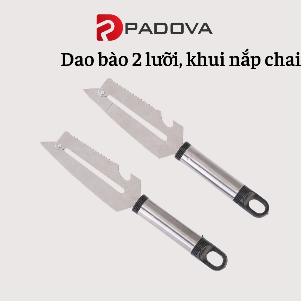 Dao Bào Gọt Vỏ Đa Năng 5in1 Khui Nắp Chai, Nạo Vảy Cá Siêu Bén PADOVA ...
