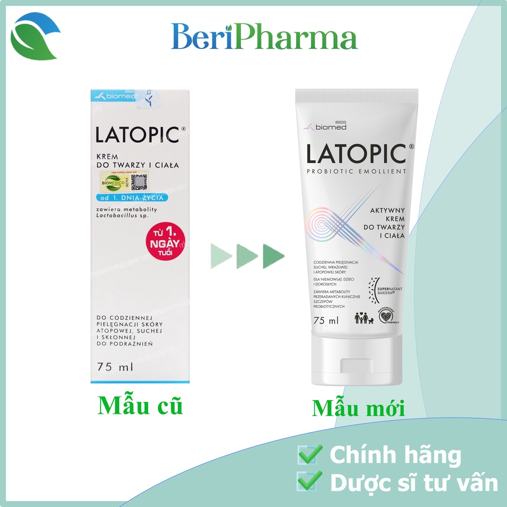 Latopic Kem Dưỡng Ẩm, Dịu Ngứa Da Dị Ứng Latopic Face And Body Cream ...