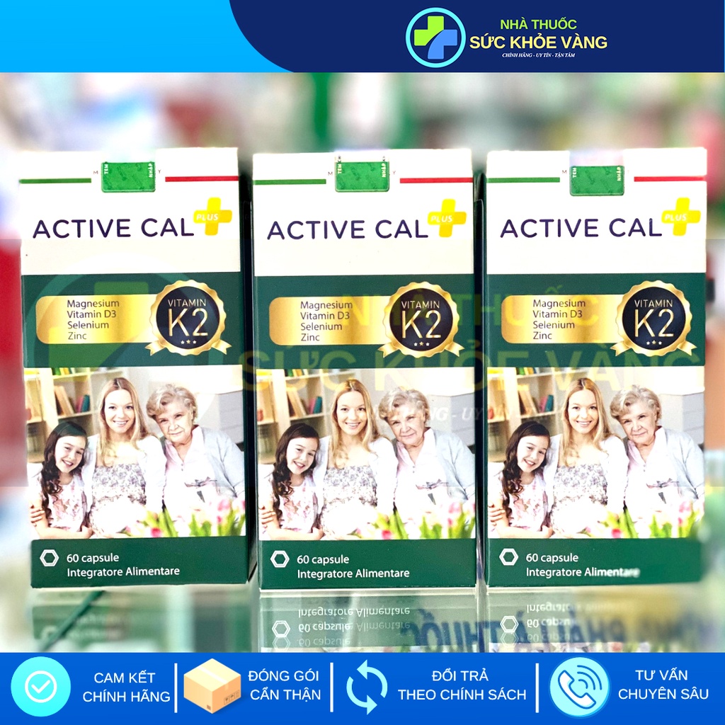 Viên Uống Active Cal - Bổ Sung Canxi Hữu Cơ, Vitamin D3 K2, Giúp Hấp ...