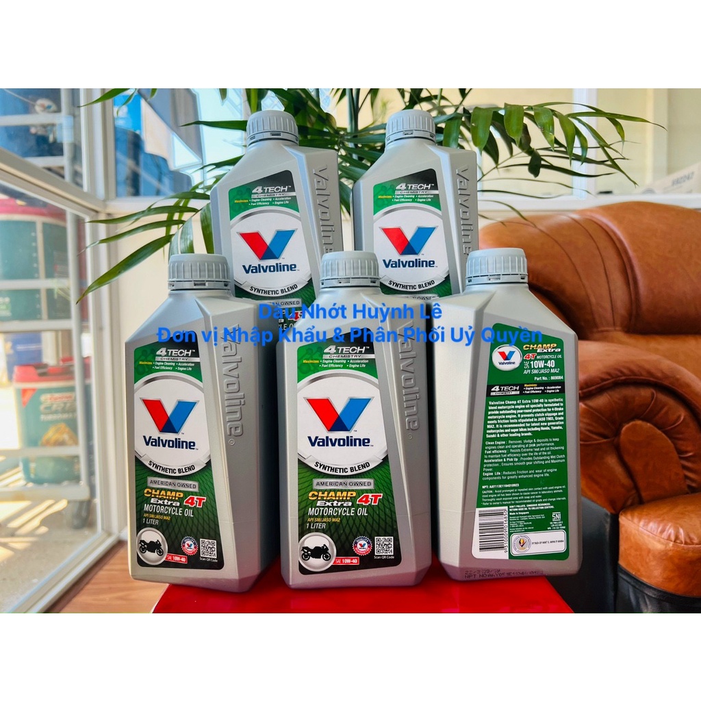 Combo 5 bình nhớt Valvoline bán tổng hợp cao cấp SM 10W40 cho xe số, tay côn | Shopee Việt Nam