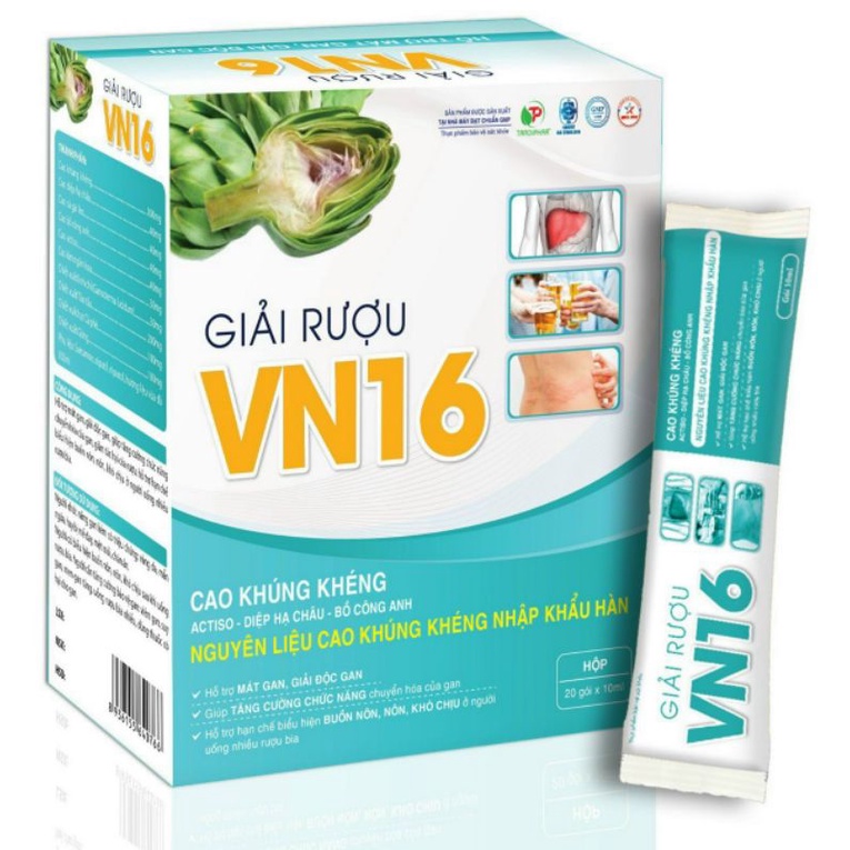 Giải rượu VN16 Hộp 20 gói | Shopee Việt Nam