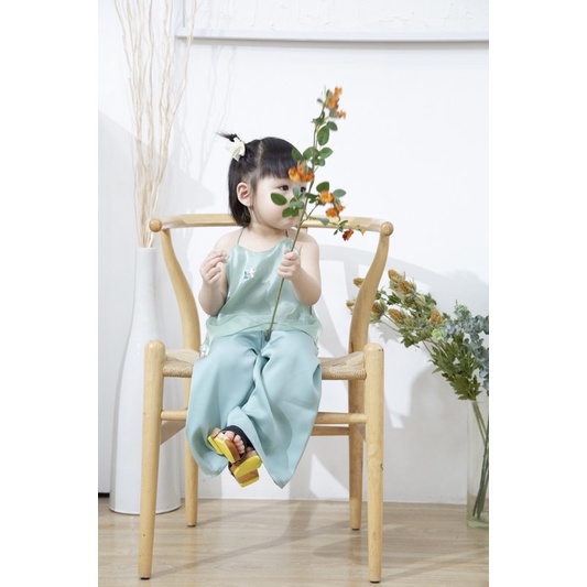 Yếm Tiểu Kim liên - màu mint - tơ óng thêu hoa nanci room | Shopee Việt Nam