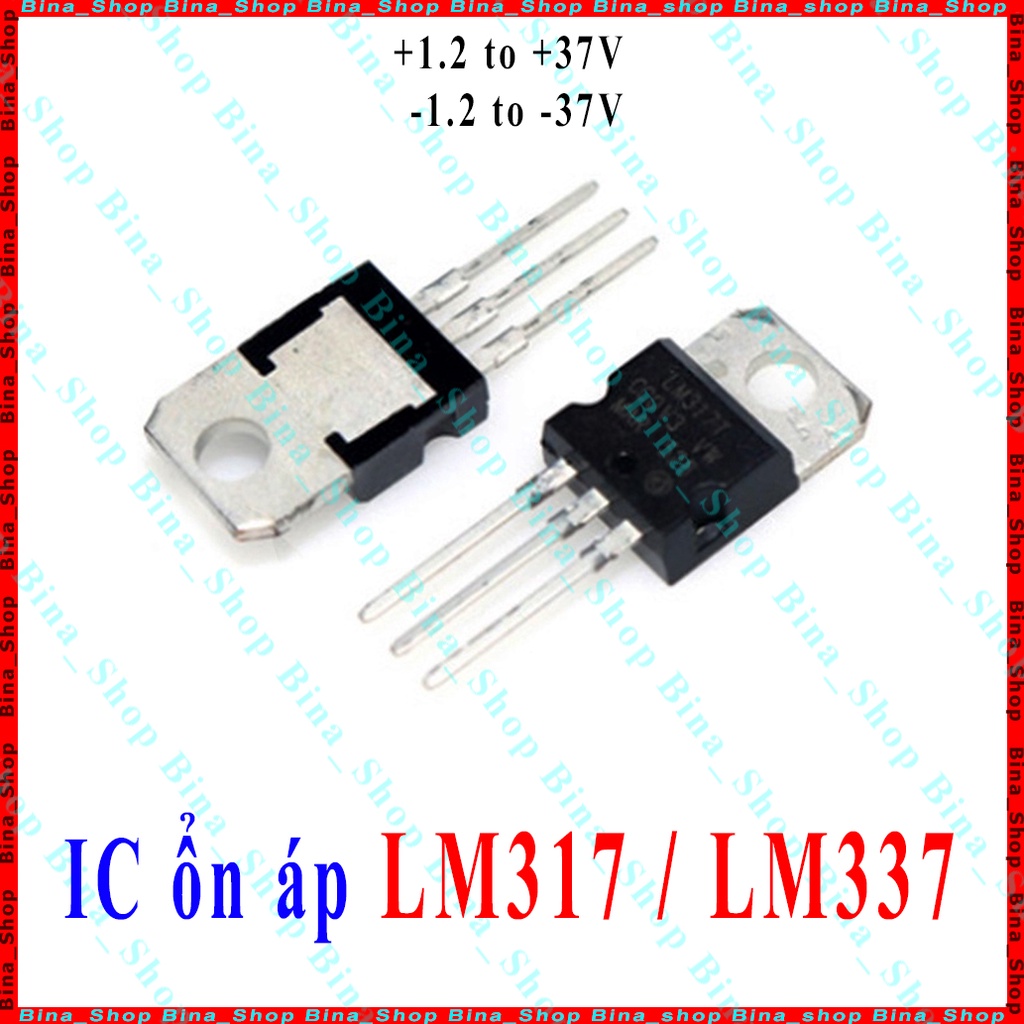 IC ổn áp LM317T LM337T TO-220 linh kiện bán dẫn LM317 LM337 | Shopee ...