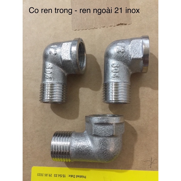 Co ren trong ren ngoài 21mm inox 304 | Shopee Việt Nam