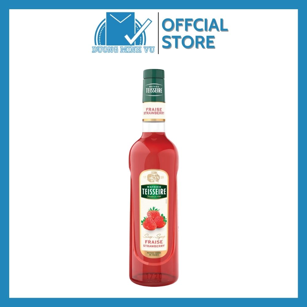 Siro Dâu Tây hiệu Mathieu Teisseire Syrup Strawberry 700ml | Shopee ...