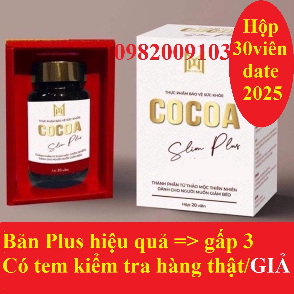 Viên Uống Giảm Cân COCOA SLIM PLUS bản nâng cấp hiệu quả gấp 3,hỗ trợ ...