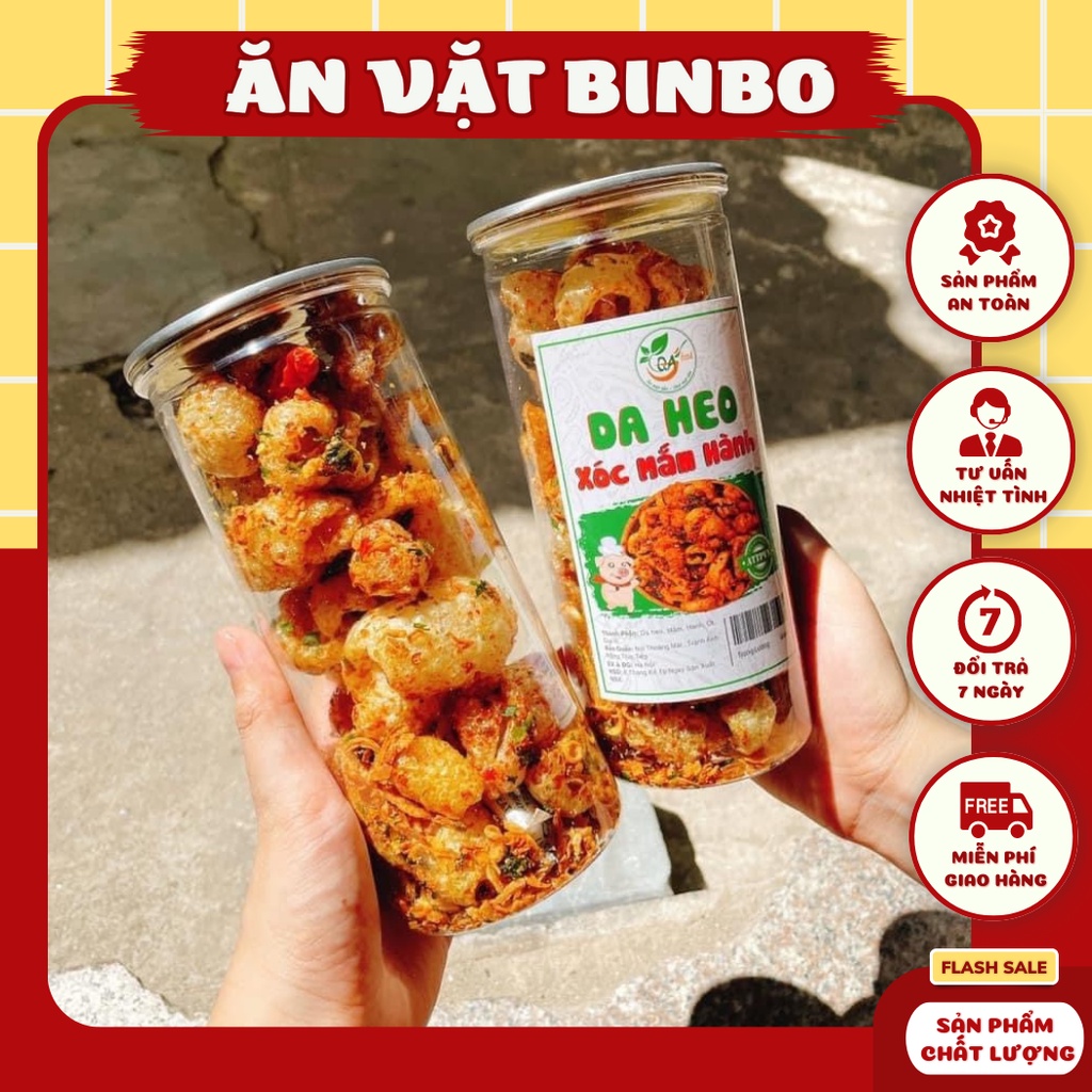 Da heo chiên giòn mắm hành hũ 160gr, Da heo giòn rụm thơm ngon đậm chất ...