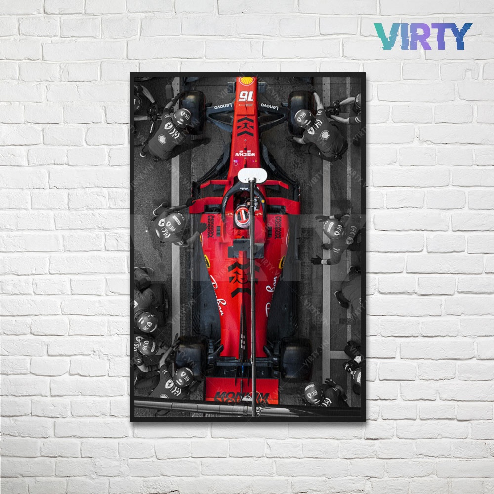 Tranh treo tường oto SUPER CAR XE ĐUA F1 kèm khung composite VIRTY ...