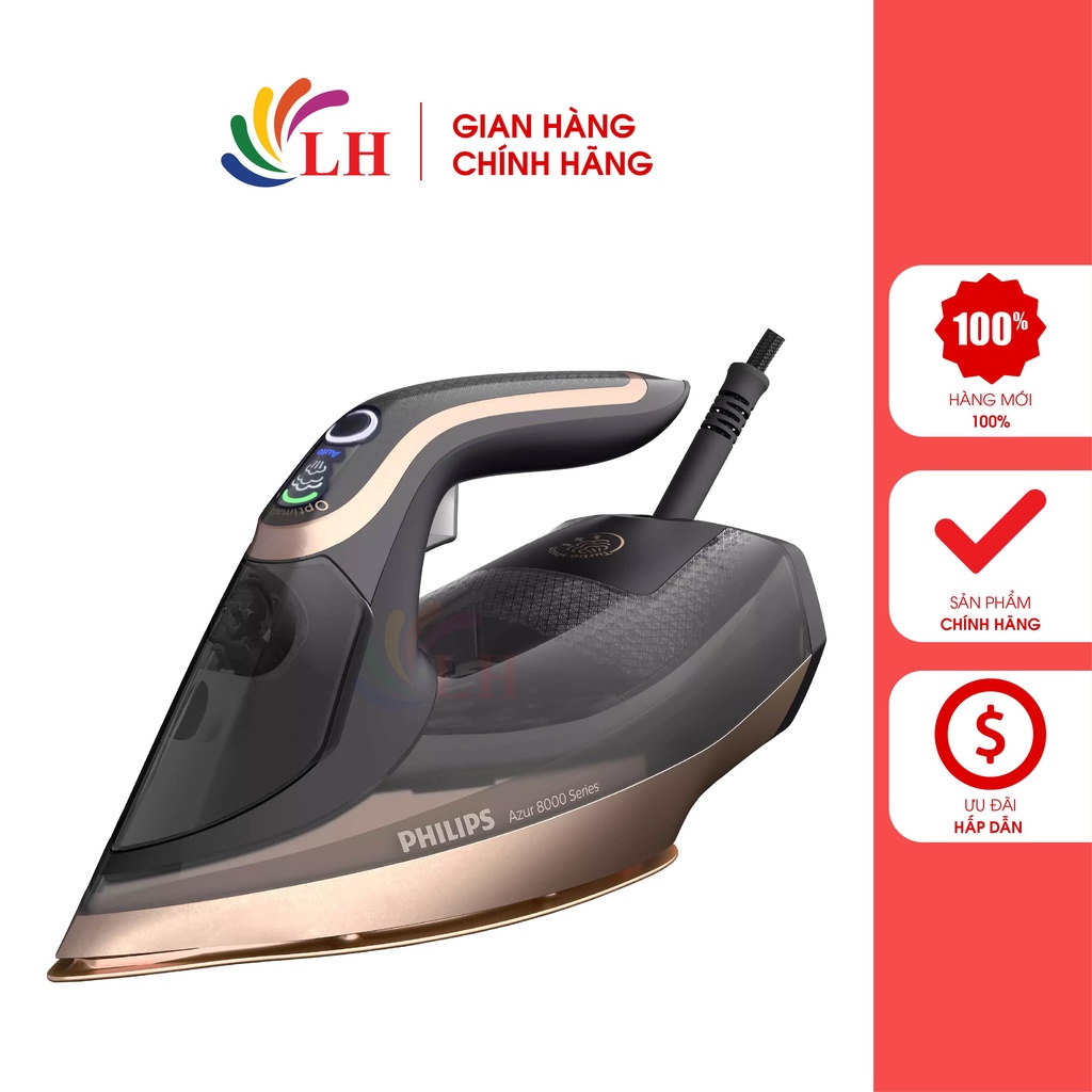 [Mã giảm 15% (tối đa 100K) đơn 399K] Bàn ủi hơi nước Philips DST8041/80 ...