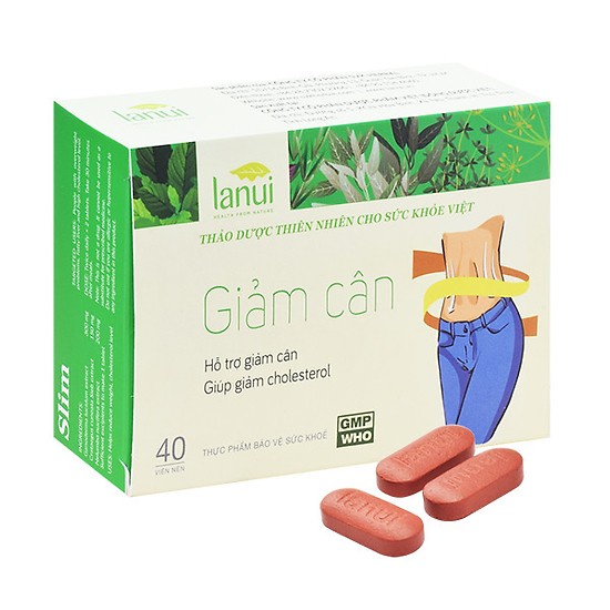 Viên uống giảm cân Lanui Slim 40 viên | Shopee Việt Nam