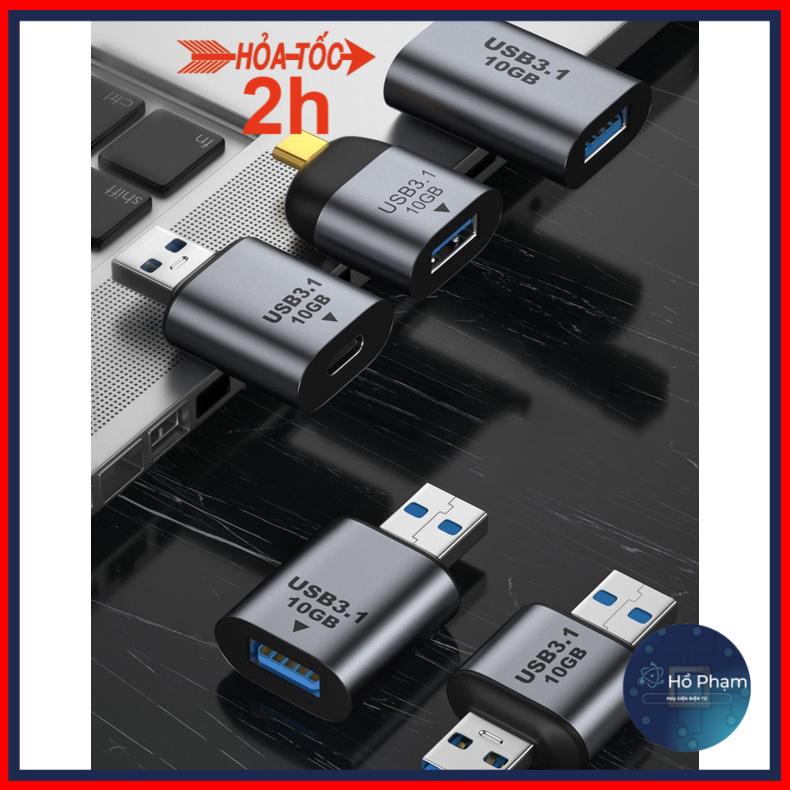 Đầu chuyển Usb ra Type c hoặc ngược lại OTG Type c - Hồ Phạm | Shopee ...