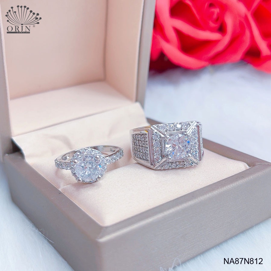 Set Nhẫn cặp nam nữ thiết kế cao cấp Orin NA87 N812 | Shopee Việt Nam