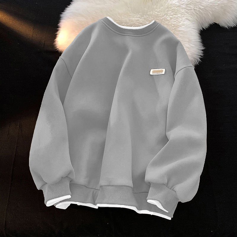 Áo Sweater Nam Form Rộng Phối Layer Chất Nỉ Unisex Thời Trang Trẻ Trung ...
