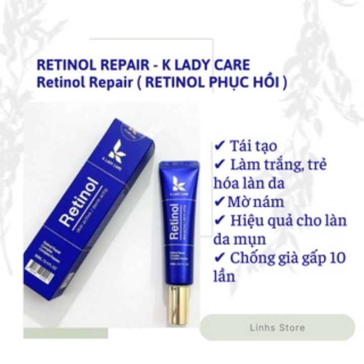 Kem Retinol K Lady Care 0.5% Hàn Quốc, Kem Dưỡng Retinol Giữ Ẩm Căng Bóng Da Chính Hãng | Shopee ...