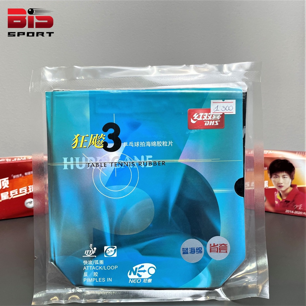 Mặt Vợt Bóng Bàn Tàu Đạo DHS Hurricane 3 (H3) NEO Lót Xanh Tuyển Tỉnh | Shopee Việt Nam