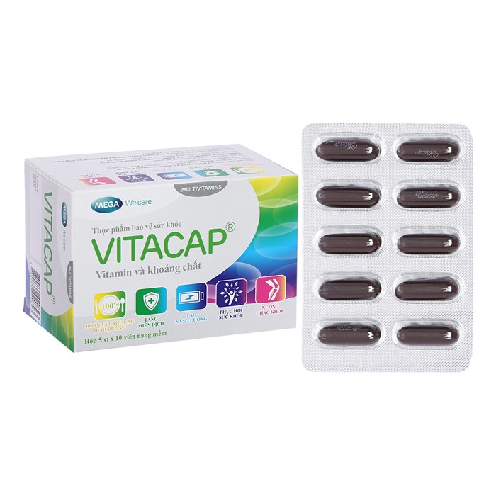 Viên Uống Bổ Sung Vitamin Tổng Hợp Và Khoáng Chất VITACAP MEGA We care ...