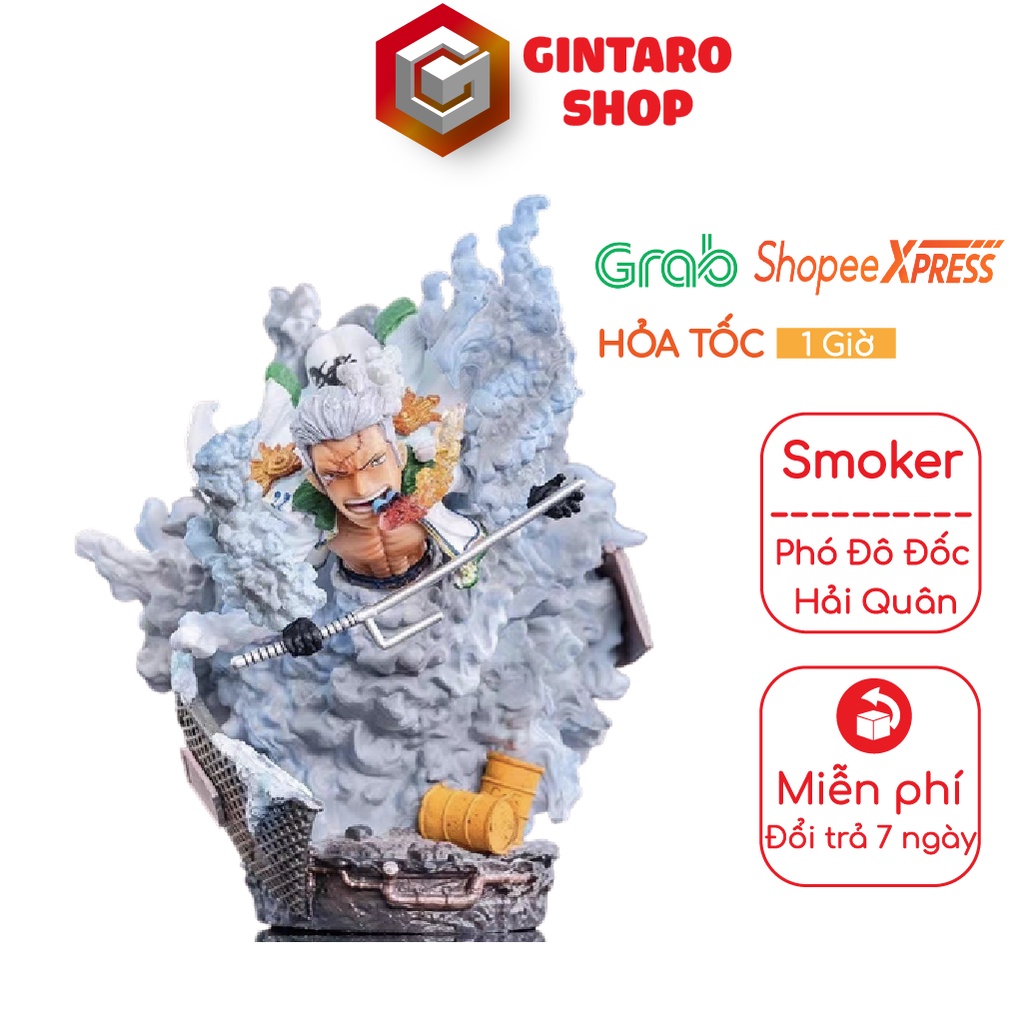 Mô hình One Piece Smoker phó đô đốc hải quân, Mô hình nhân vật Smoker ...