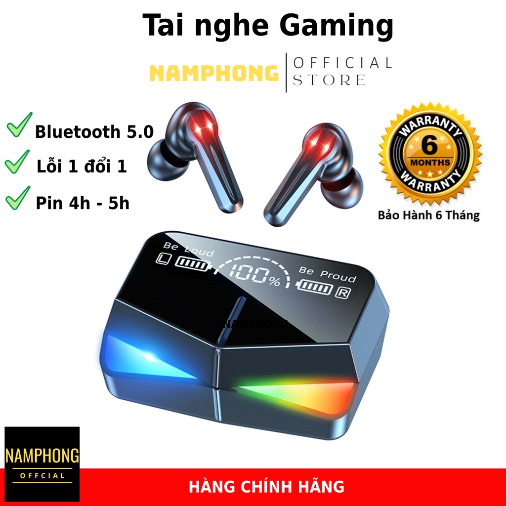 Tai Nghe Gaming Không Dây M28 V5.1 Thiết Kế In Aer Mặt Gương Chính Hãng NamPhong giá rẻ | Shopee ...