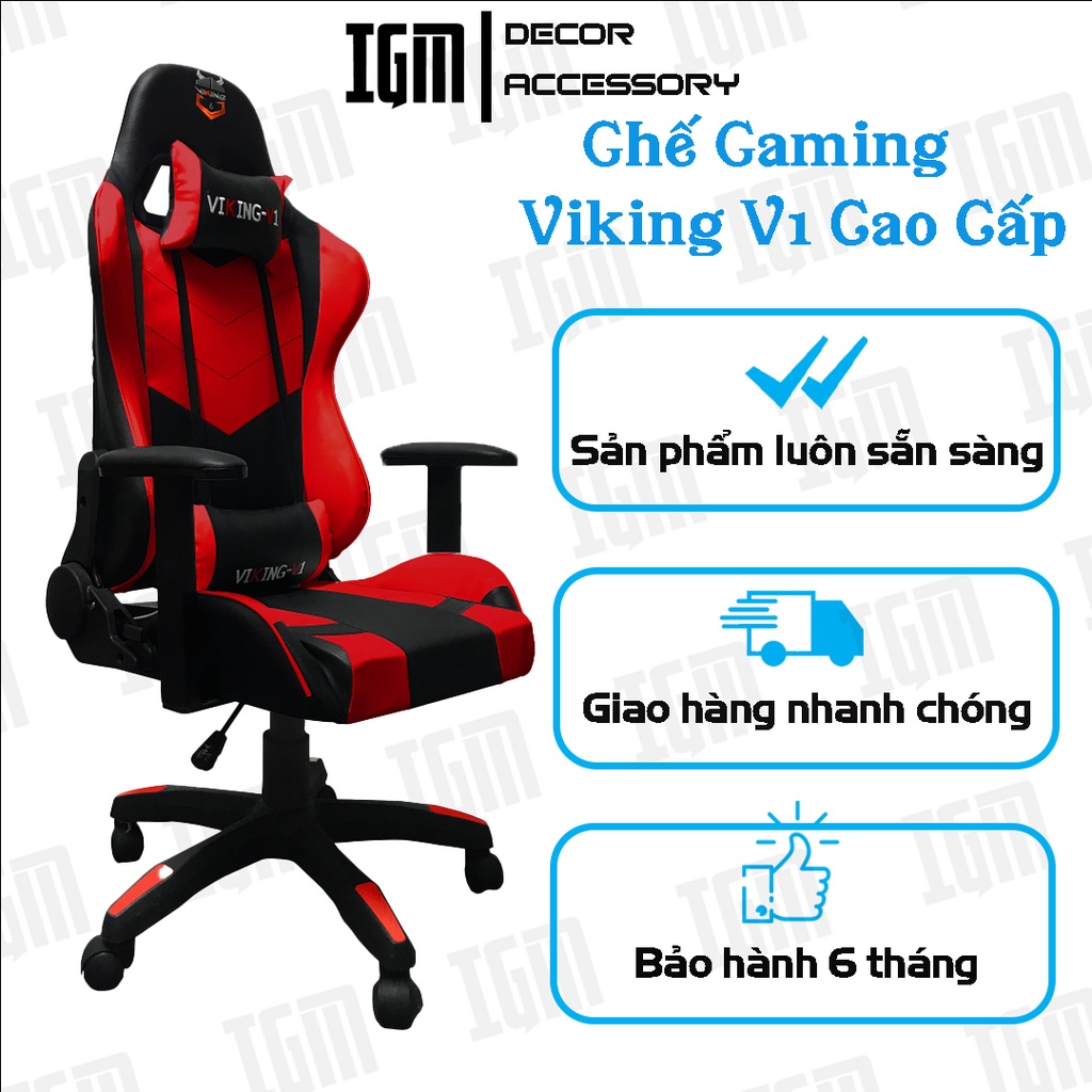 Ghế Gaming Viking IGM V1 Ngả Lưng 160 Độ Bản Cao Cấp | Shopee Việt Nam
