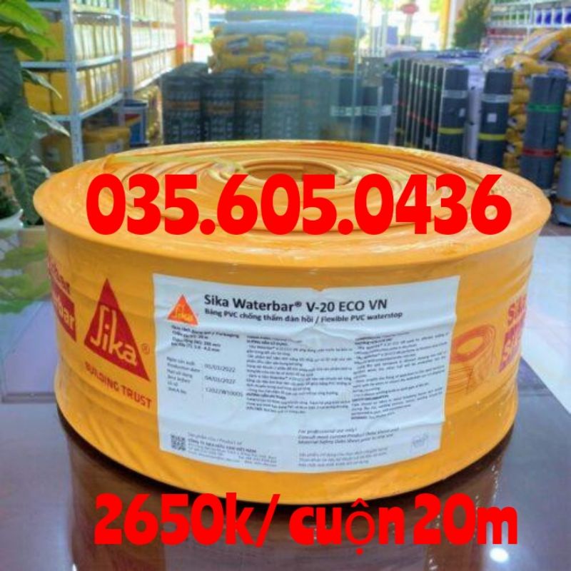 Băng cản nước - Sika Waterbar - Chặn nước thẩm thấu qua khe co giãn, mạch ngừng bê tông (V32 ...