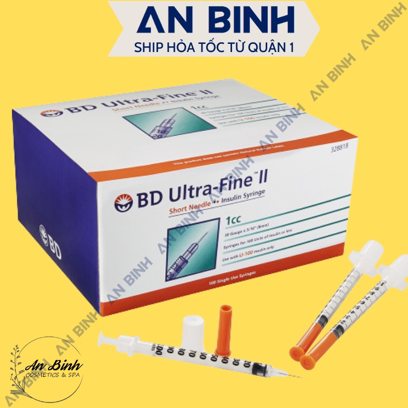 (Q1-HCM) (10 Cây) Bơm Tiểu Đường BD Ultra-Fine II 0.3mL 0.5mL và 1mL - Kim Tiểu Đường BD Ultra ...