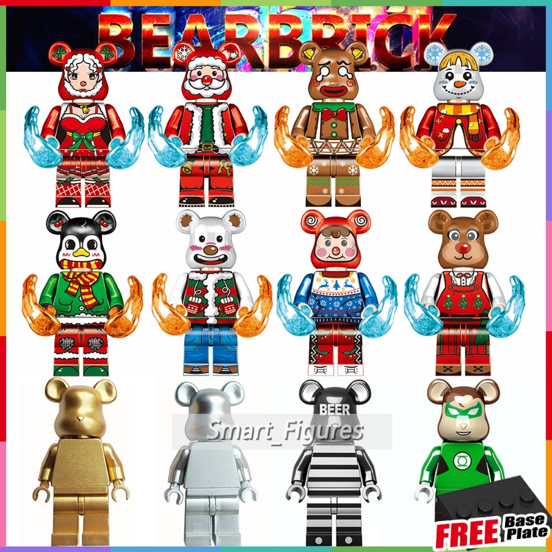 Brickbear Minifigures Dòng Giáng Sinh Gấu Người Tuyết Gấu Santa Gấu Gấu ...