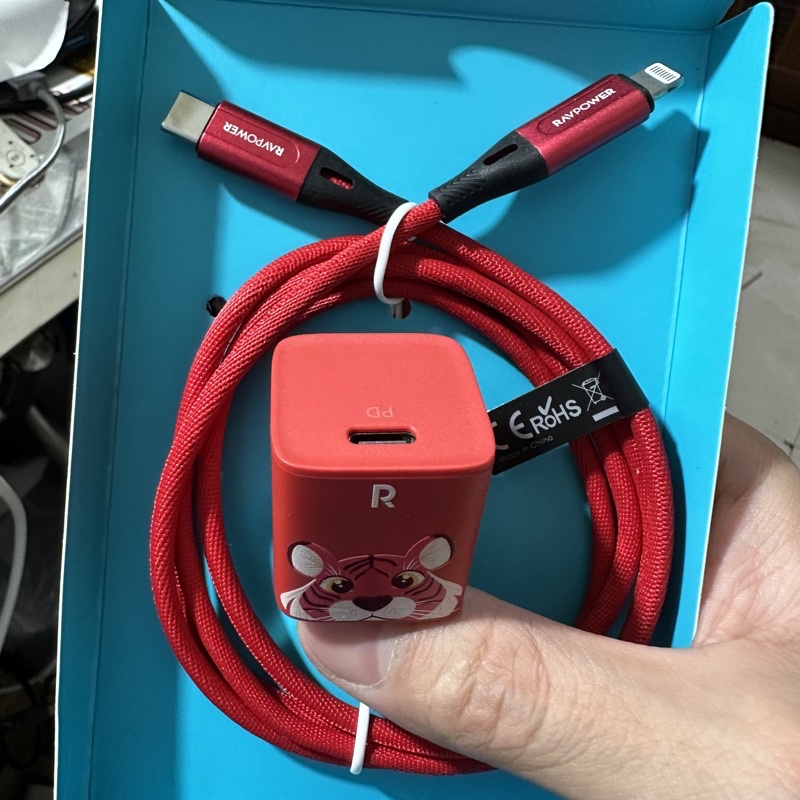 Bộ Sạc Ravpower PD 20W Type C to Light Màu Đỏ PC164 + CB050 | Shopee ...