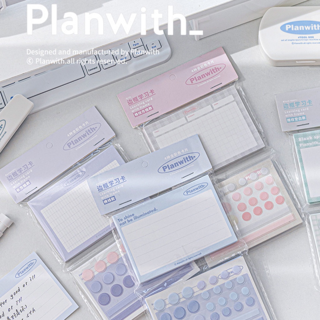 Giấy Note - Tập 80 Tờ Giấy Ghi Chú & Sticker Dot PLANWITH Rosy Posy ...