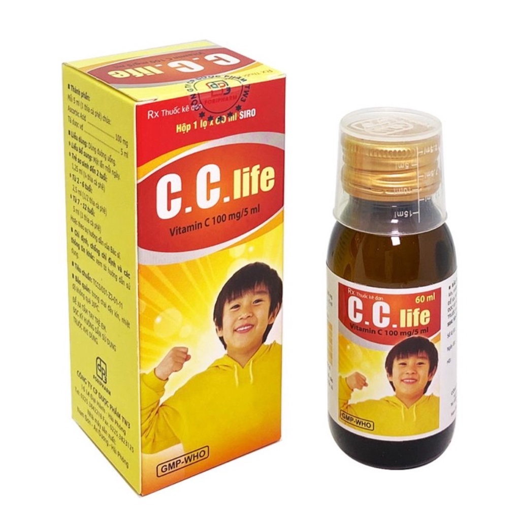 CC Life-Siro bổ sung vitamin C 100MG/5ML | Shopee Việt Nam