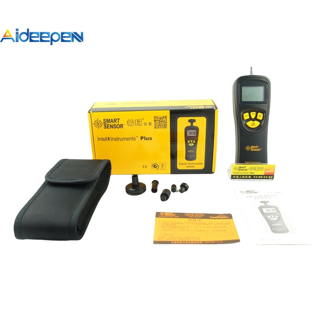 Máy Đo Tốc Độ Kỹ Thuật Số AIDEEPEN 0.5-19999RPM Màn Hình LCD Cầm Tay Không Dùng Pin | Shopee ...