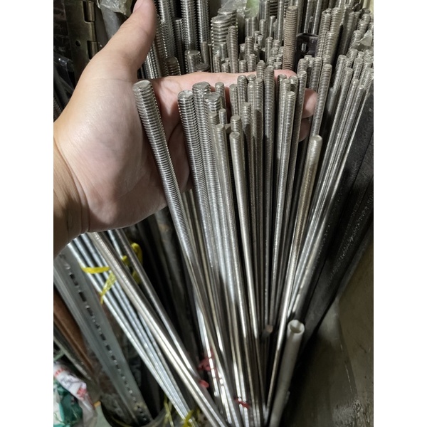 Ti ren Inox (201) / Thanh ren Inox 1 Mét ( đủ kích cỡ ) | Shopee Việt Nam