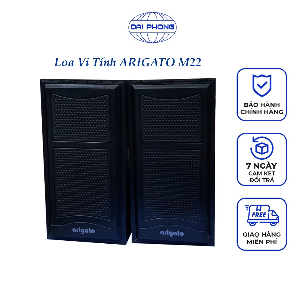 Loa vi tính Arigato M22 giả gỗ USB 2.0 âm thanh chất lượng cao Loa vi ...