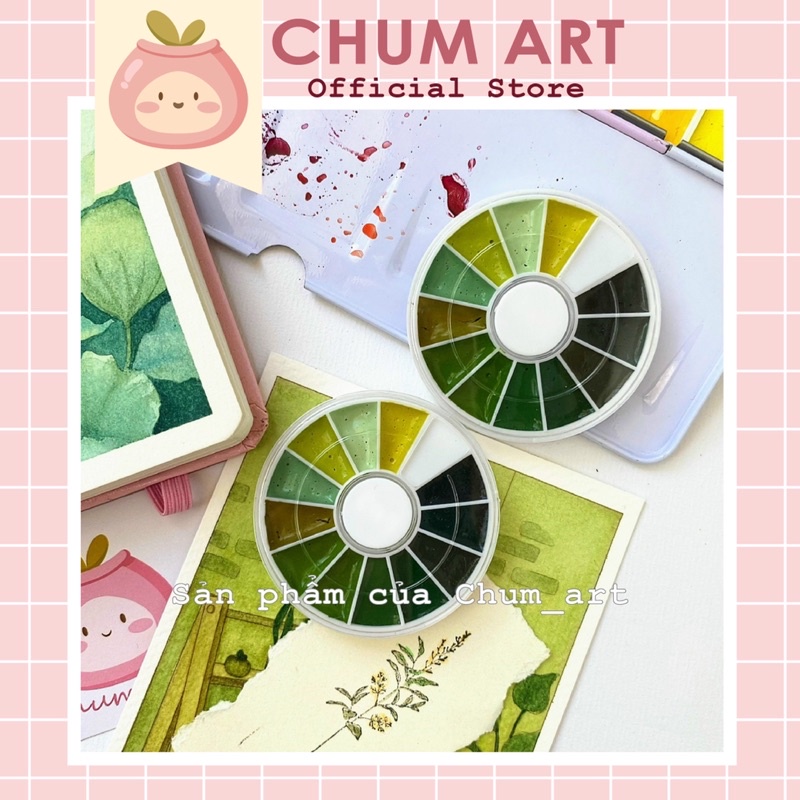 Chum Art Pocket màu nước maries tone Xanh Lá | Shopee Việt Nam