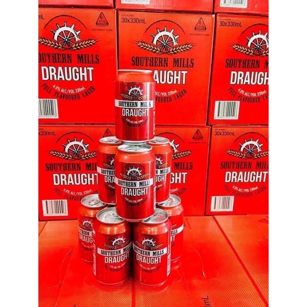 Bia đỏ Úc Southern Mills Draught (thùng 30lon x 330ml) | Shopee Việt Nam