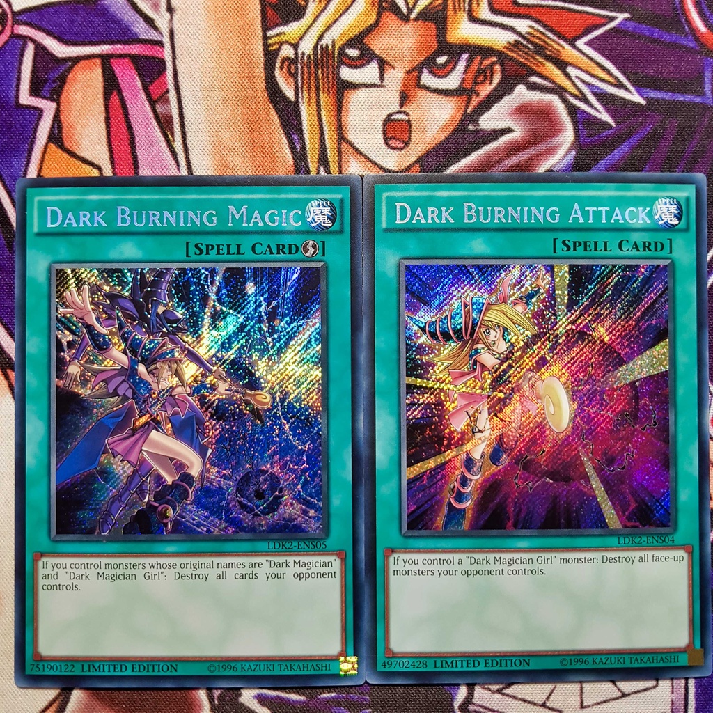 Bộ thẻ bài Yugioh: Dark Burning Magic & Dark Burning Attack. | Shopee ...